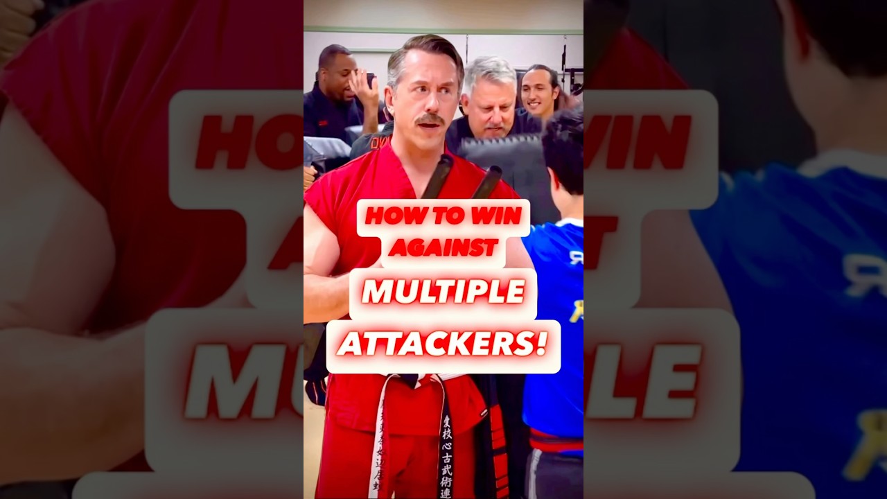 How to Defeat 10 Attackers At Once! #masterken #martialarts | jitseasy