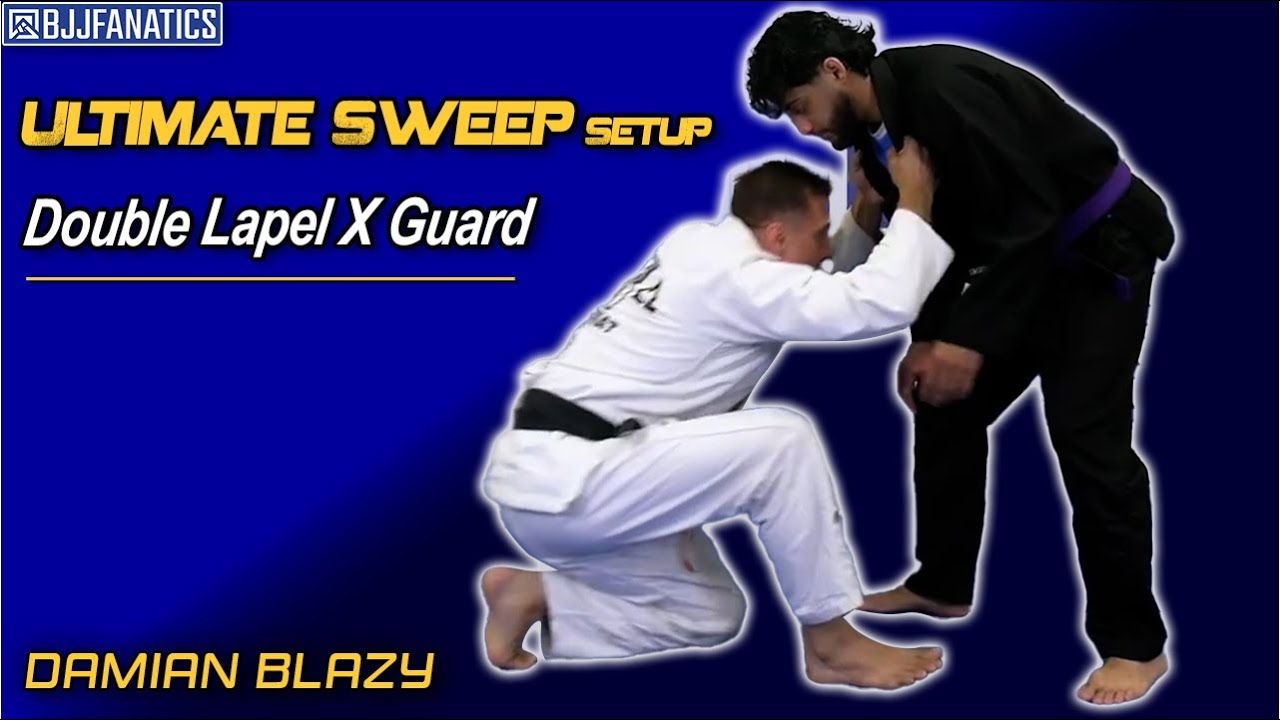 How to do the Double Lapel Pull Into X Guard in Jiu Jitsu by Damian Blazy | jitseasy