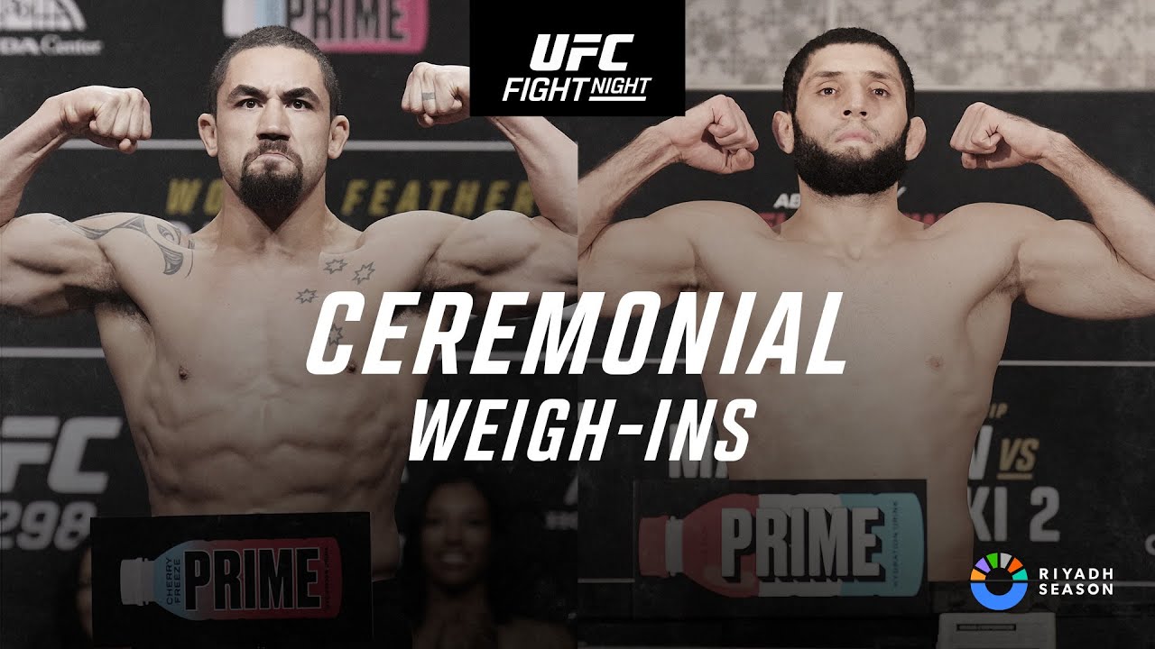 UFC Saudi Arabia: Ceremonial Weigh-In | jitseasy